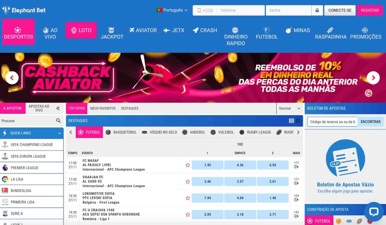 Elephant Bet Register - Como Criar uma Conta